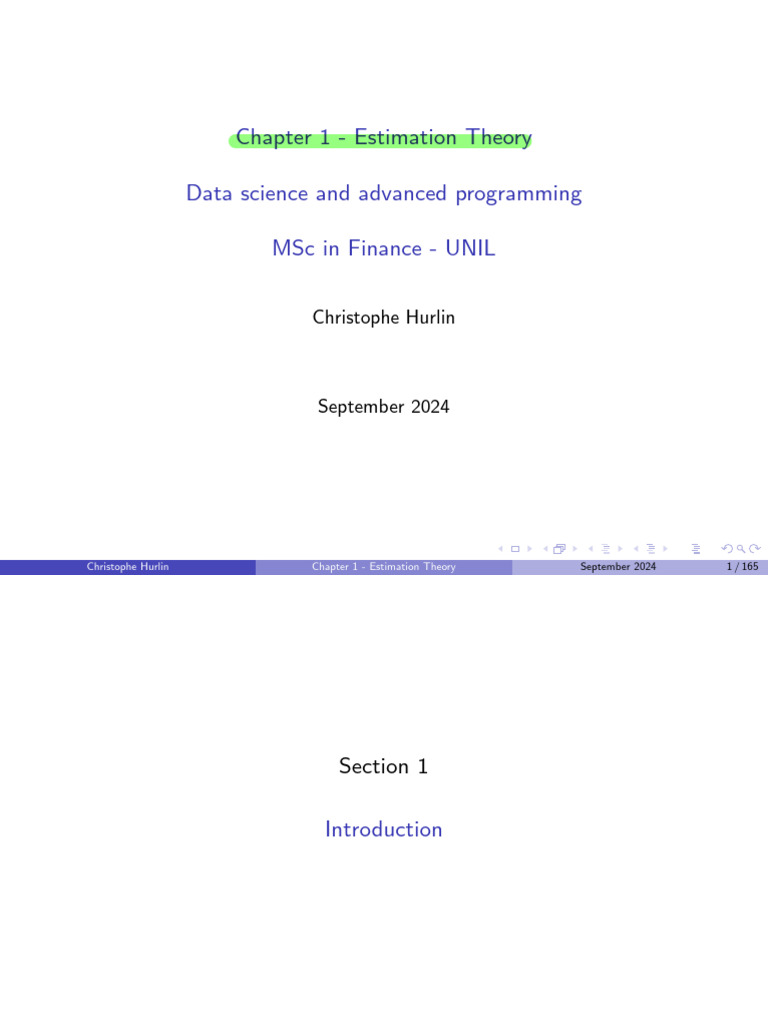 Chapter 1 Estimation Theory 9582479c6918806e0703741db38be88f Pdf Estimator Bias Of An