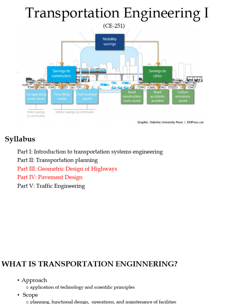 TRANSPORTATION ENGG and Planning | PDF | Transport | Transportation Engineering