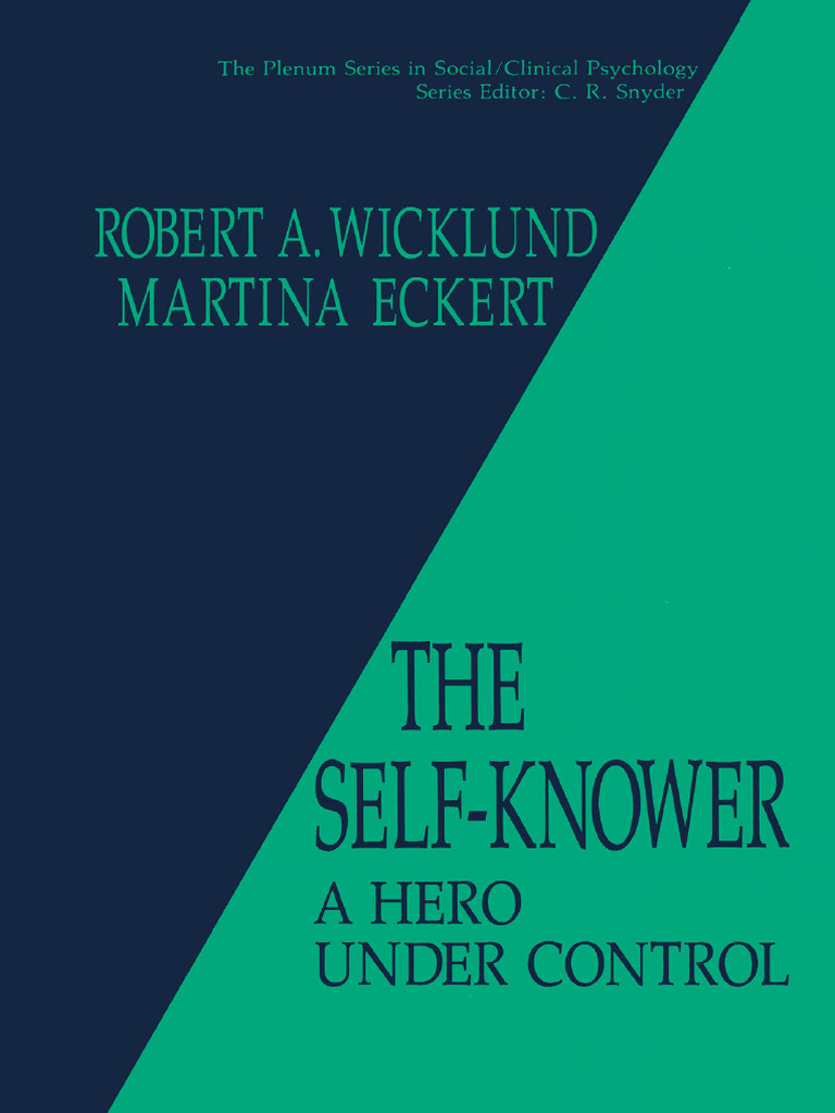 (The Springer Series in Social Clinical Psychology) Robert A. Wicklund ...