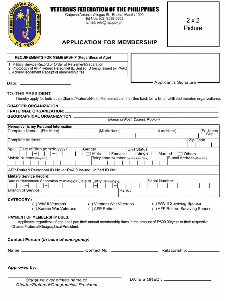 Membership Application Form | PDF