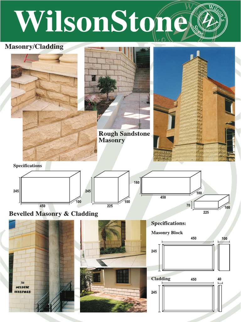 WilsonStone Masonary and Cladding | PDF