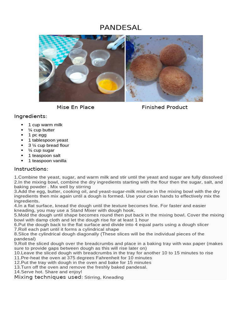 Aj g11 Tvl Baking Portfolio | PDF | Dough | Pizza