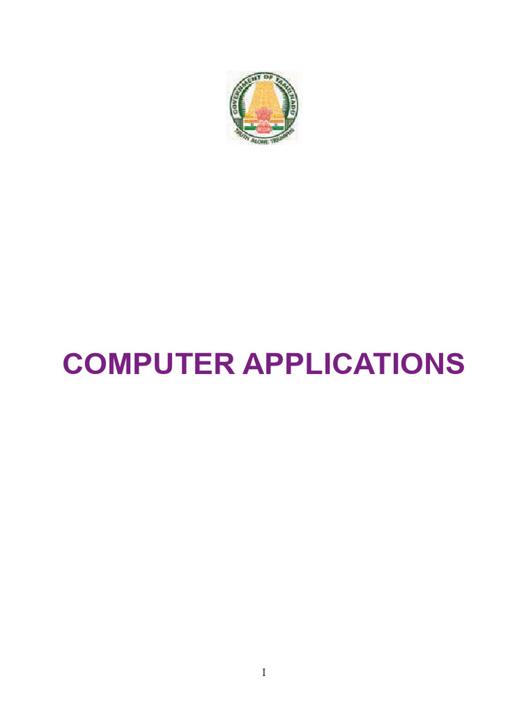 11 Comp Application Vol 1 EM | PDF | Printer (Computing) | Booting