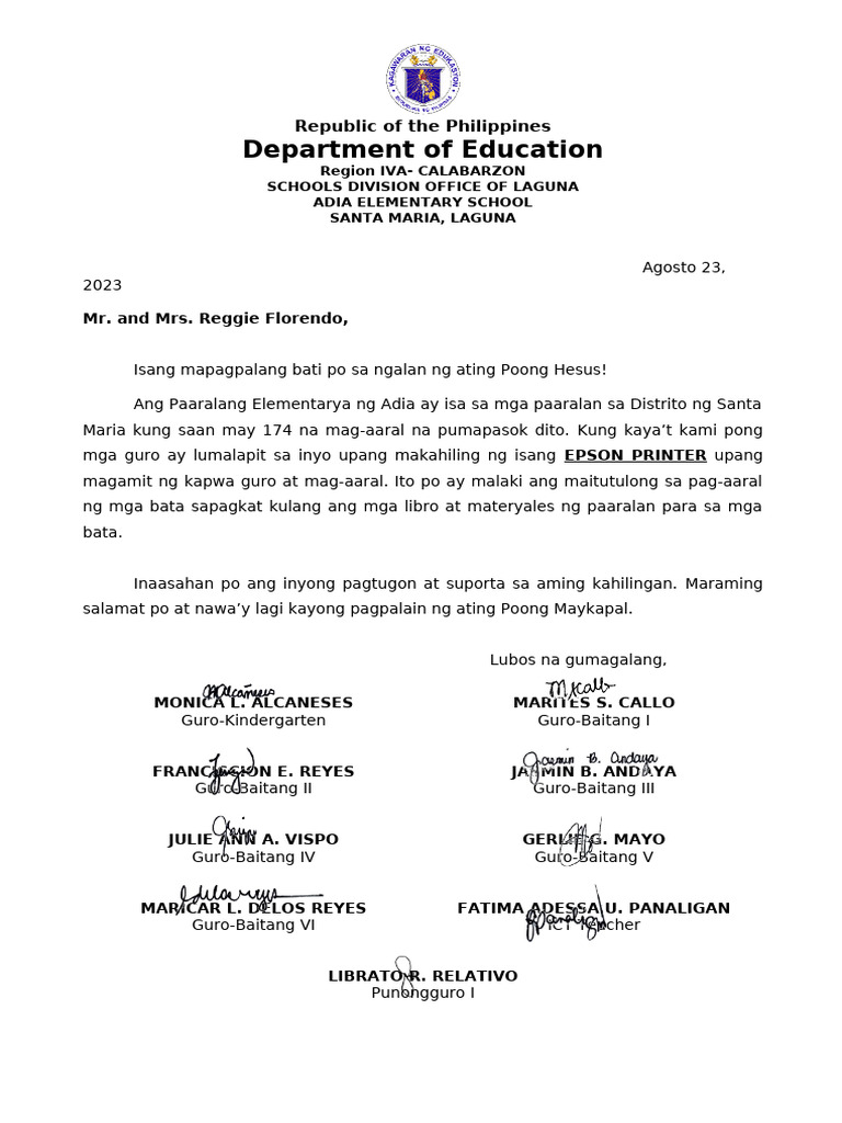 Letter Solicitation | PDF