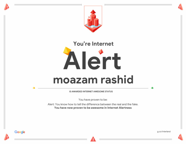 Google_Interland_moazam rashid_Certificate_of_Alertness | PDF