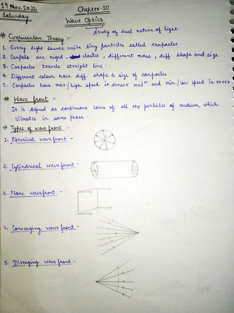 Wave Optics Class 12 Phy | PDF