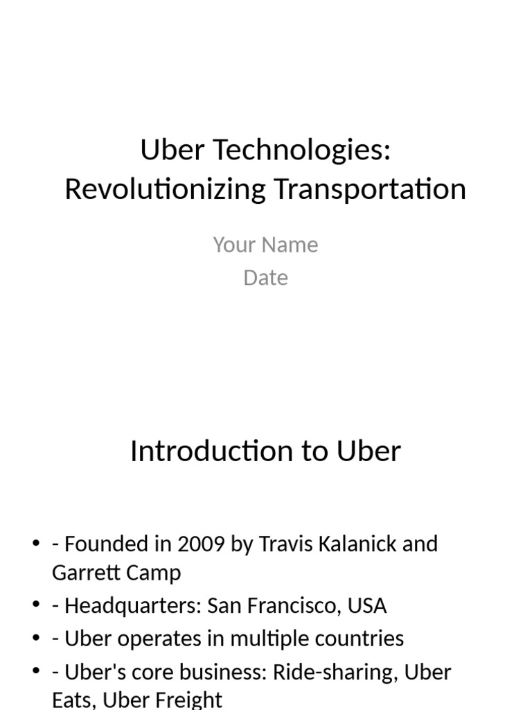 Uber Presentation | PDF