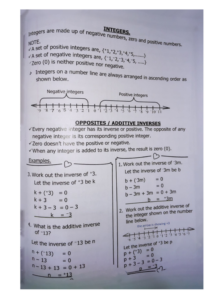 Integers and It's Application | PDF