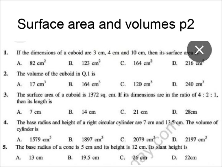 Maths Revision Questions p1-7 | PDF