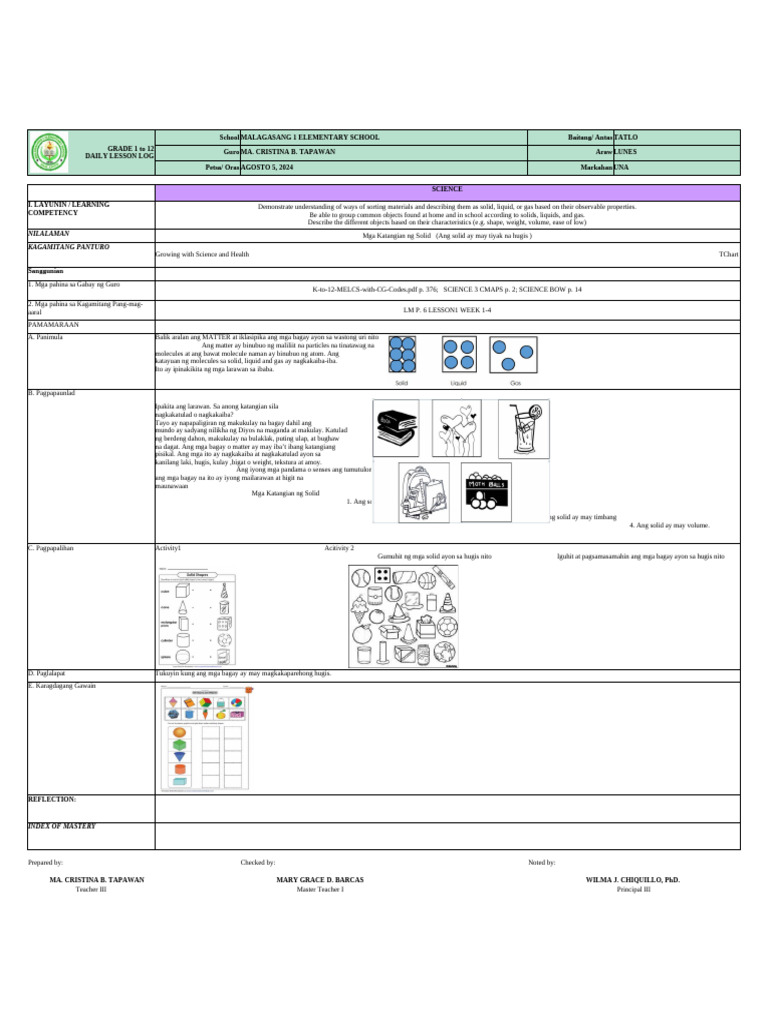 Quarter 1 Week 2 | PDF