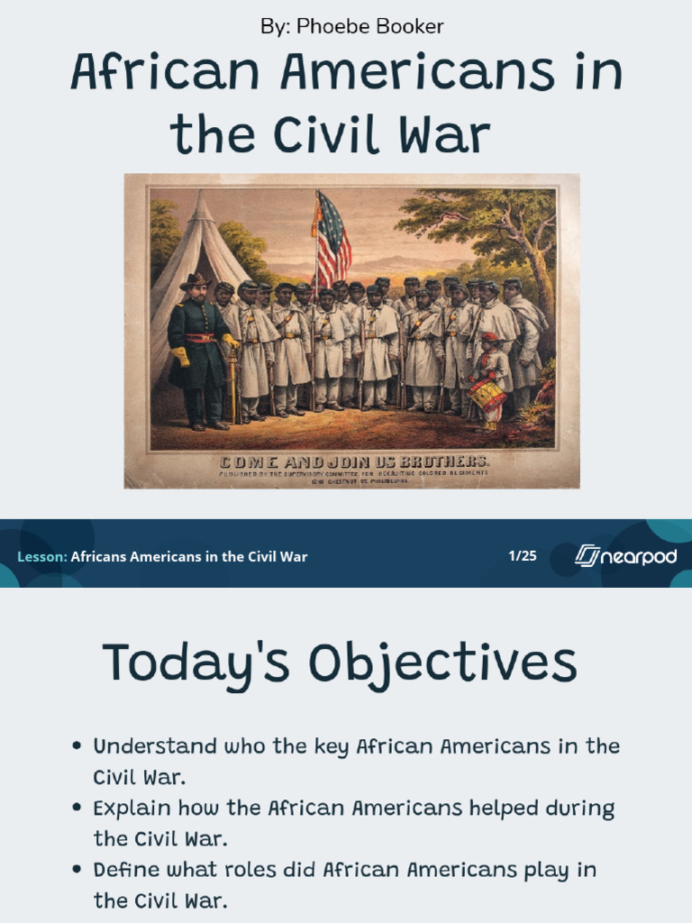 Africans Americans in the Civil War | PDF | American Civil War | Unfree ...