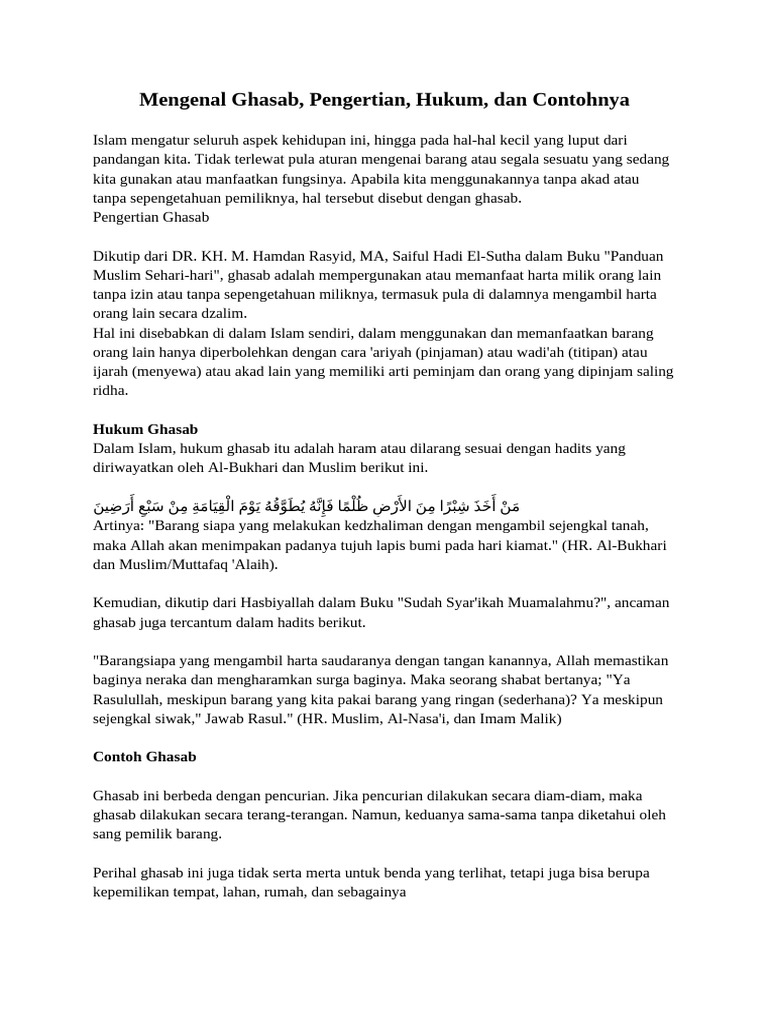 Mengenal Ghasab Dan Pandangan Islam TTG Makan Dan Minum Sambil Berdiri ...