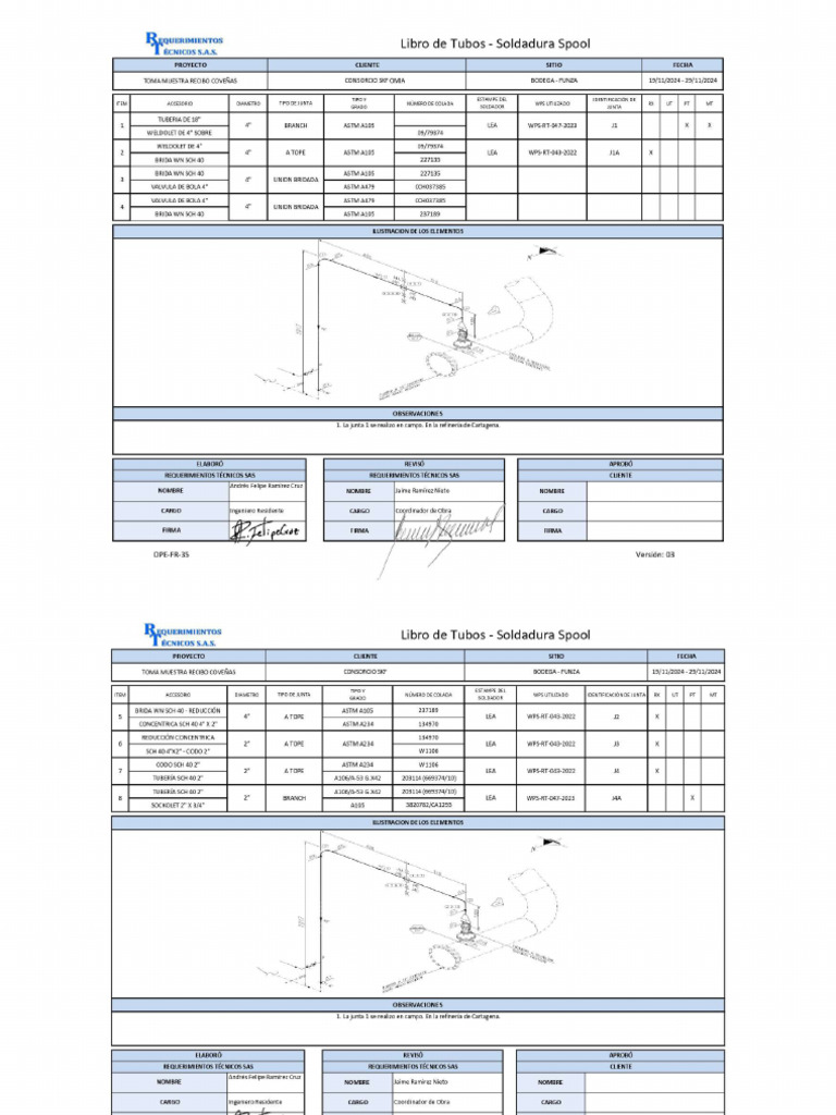 OPE-FR-35 Libro Tubos Spool | PDF