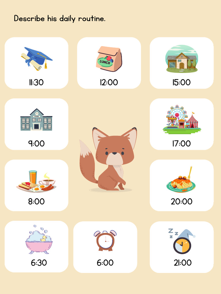 daily routine speaking | PDF