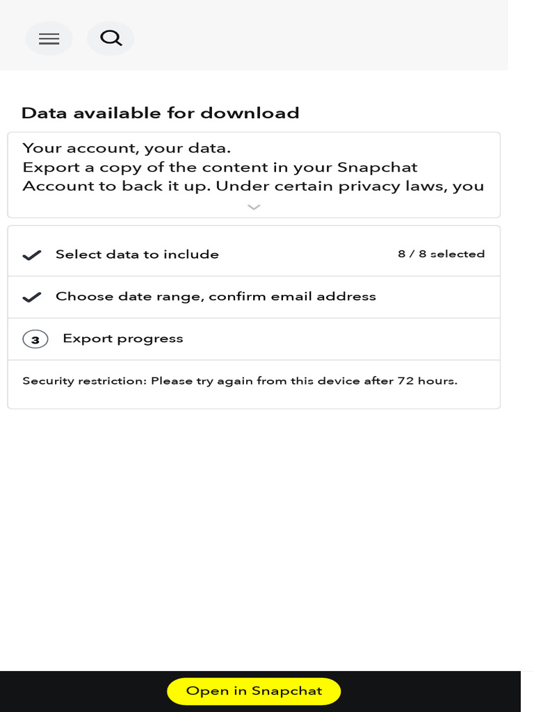 Download My Data Snapchat | PDF