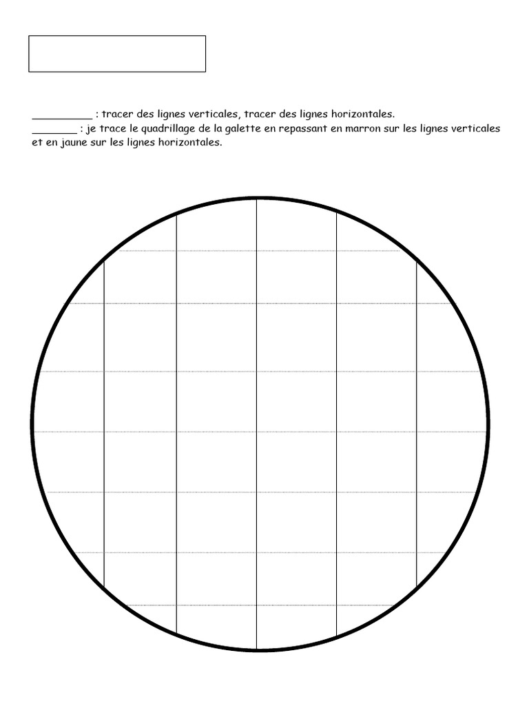 Quadrillage de Galette en PS | PDF