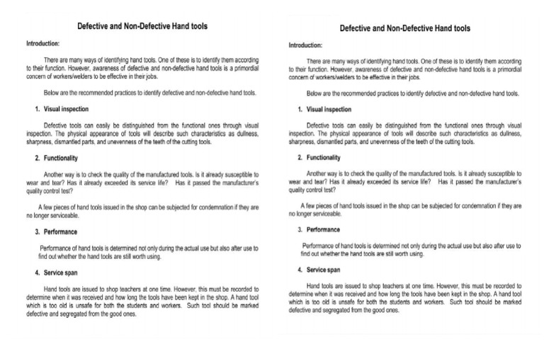 Defective and Non Defective | PDF