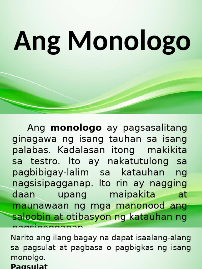 monologo | PDF