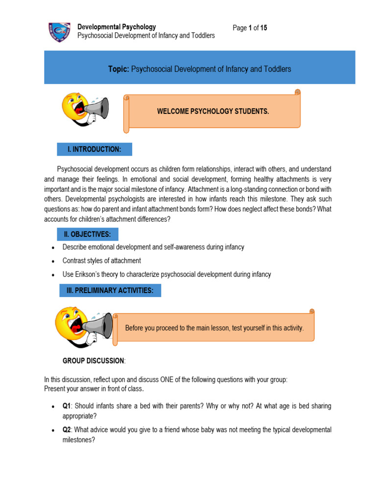 DEV PSYCH Module-5-RC-212-checked | PDF | Attachment Theory ...