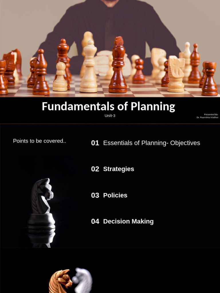 FOM unit 3 | PDF | Policy | Goal