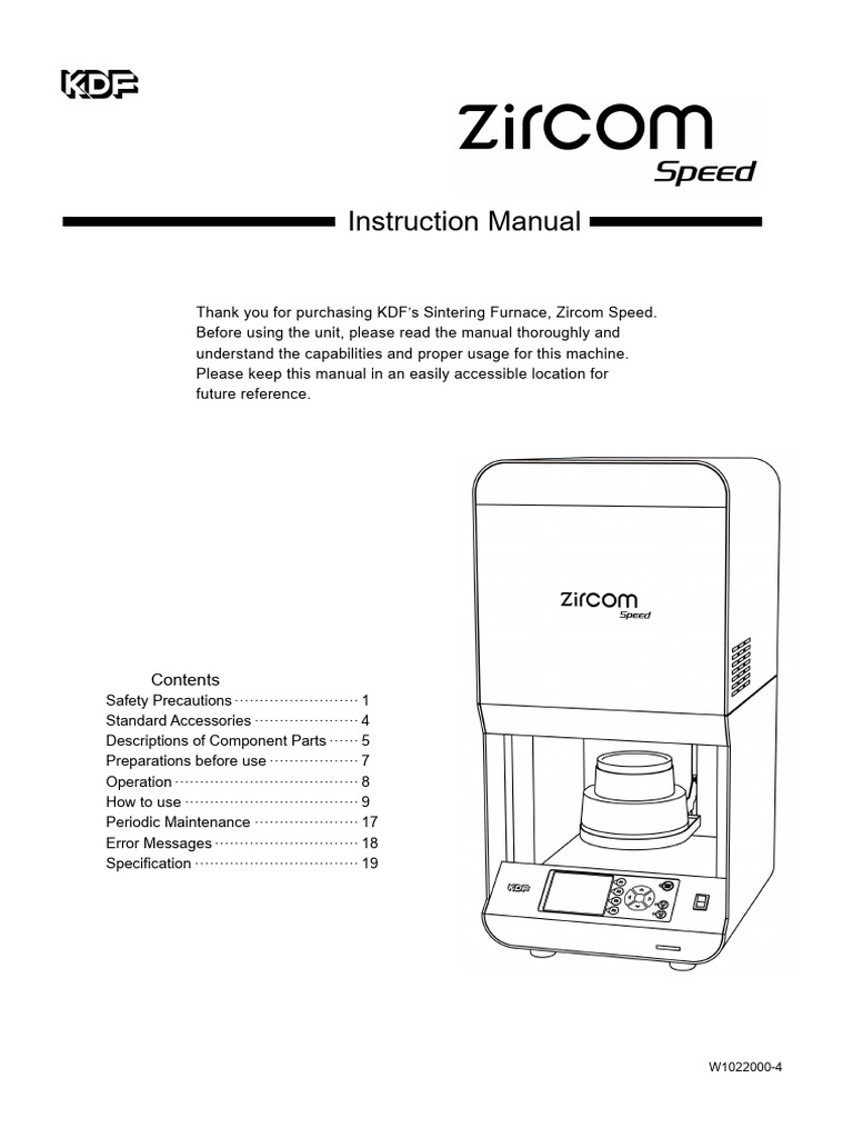 Zircom Speed Instruction Manual English 4 | PDF | Celsius | Thermocouple