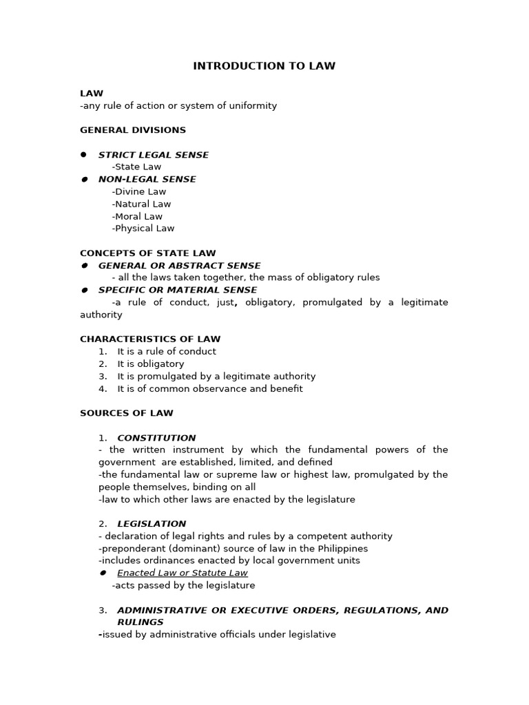 Law Basics for Students | PDF | Precedent | Sources Of Law