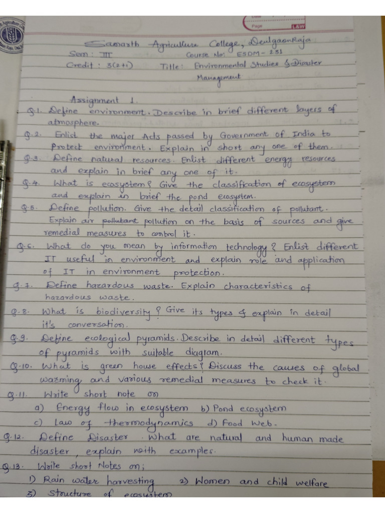 Assignment for ESDM-231 | PDF