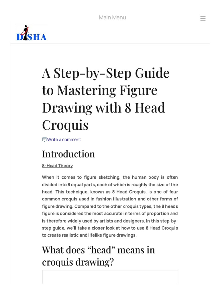 8 Head Croquis - Learn To Create Flawless Figure Drawings With Expert ...
