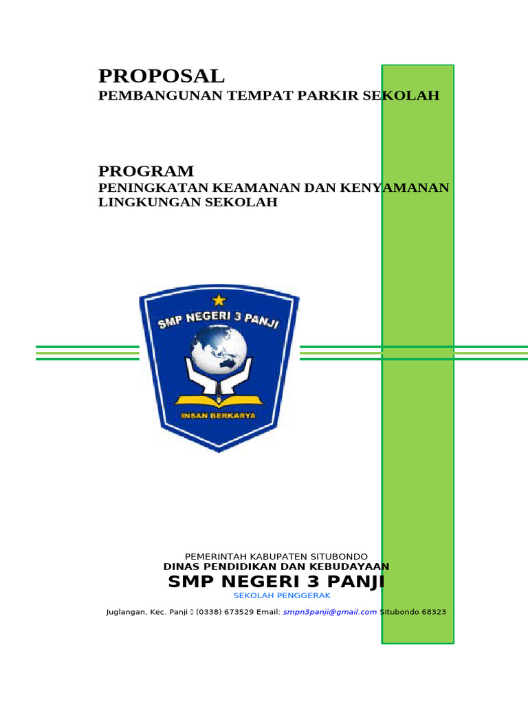 Pembangunan Parkir SMP 3 Panji | PDF