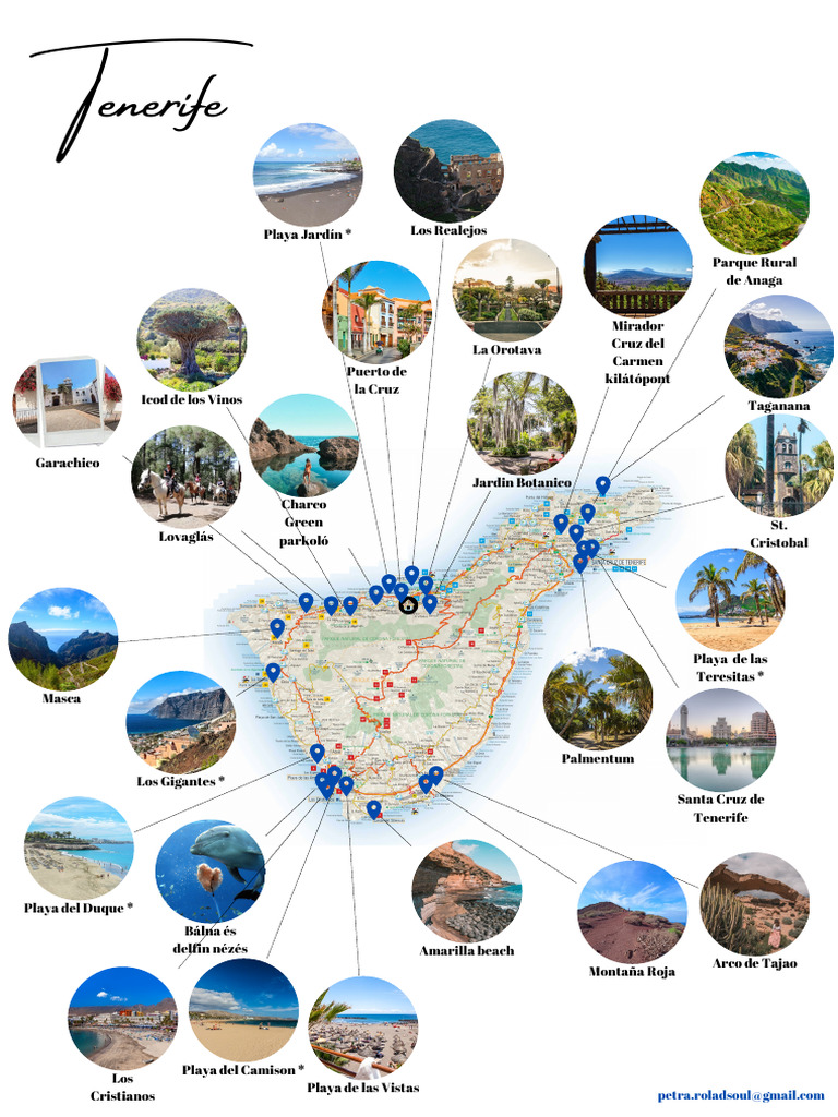 Tenerife Látnivalók - Térkép | PDF