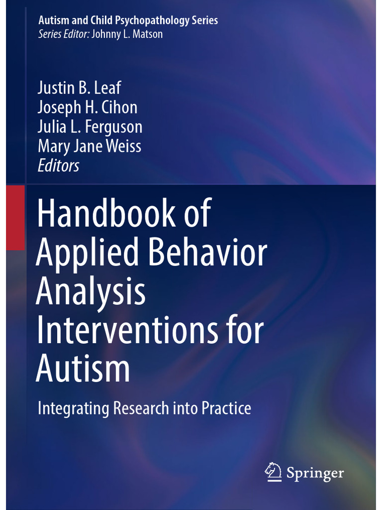 2022 Handbook of Applied Behavior Analysis Interventions For Autism Integrating | PDF | Autism ...