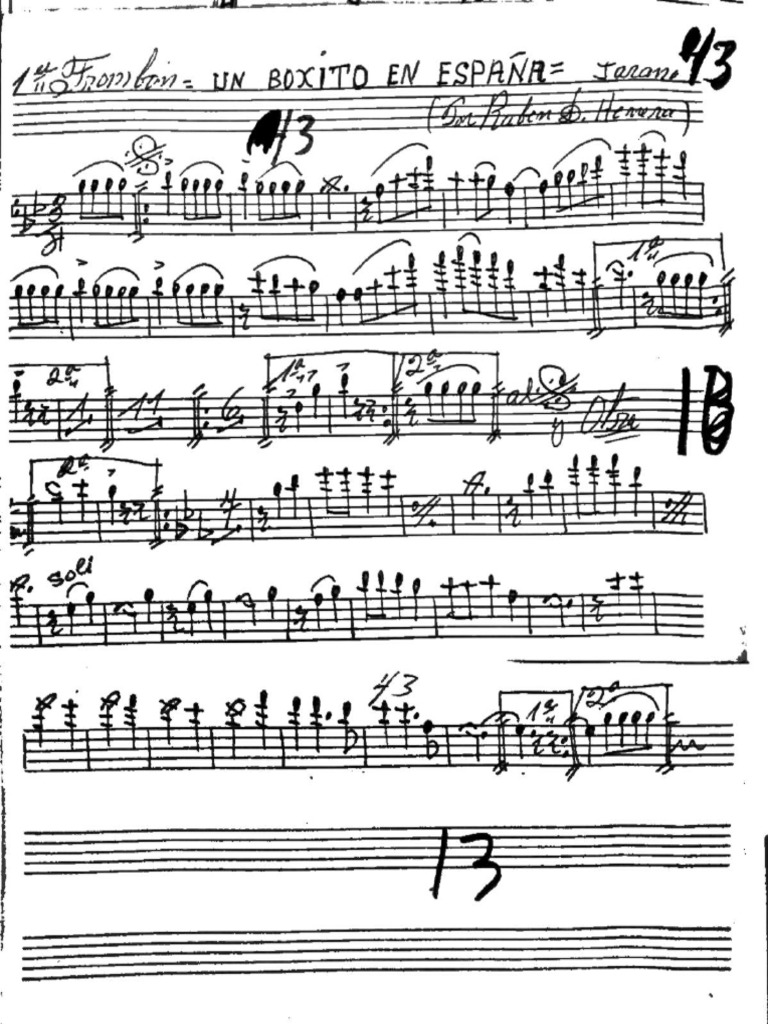 Boxito en España - 1er trombón | PDF