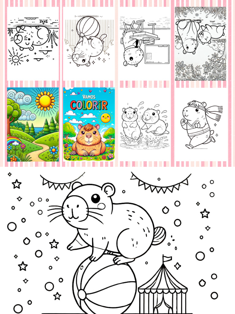 Livro de Colorir - Capivara | PDF