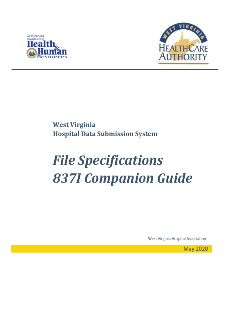 WVHDSS File Specs_837I Companion Guide | PDF | Medicine | Social Programs