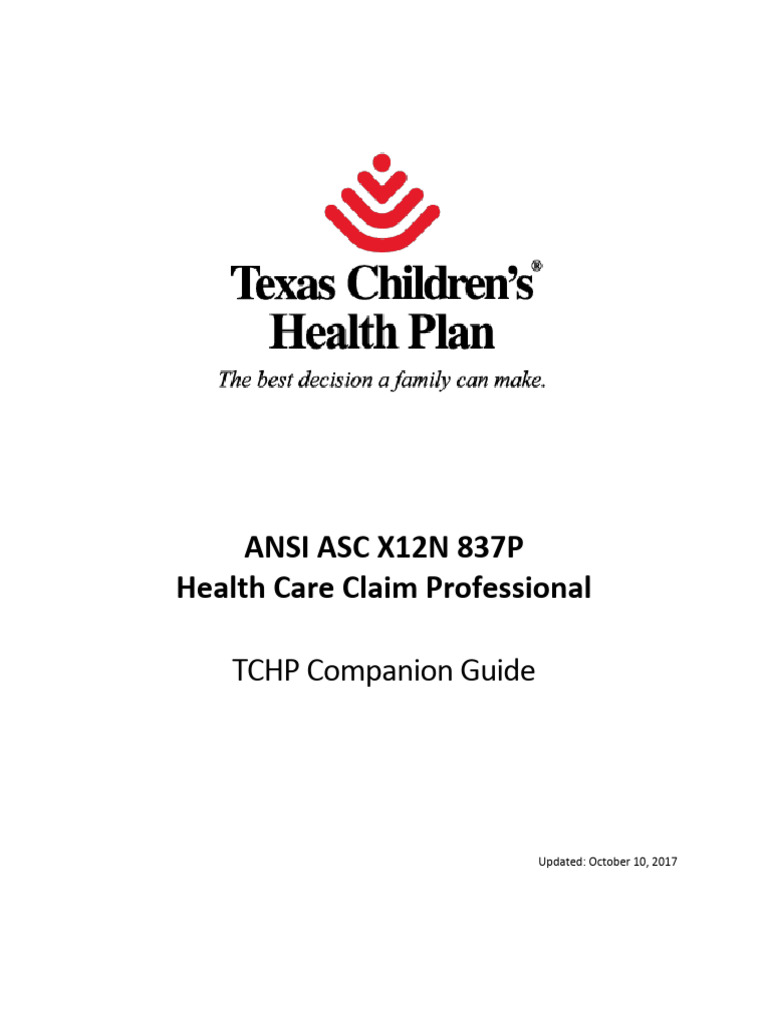 5010 X12 837P Professional CompGuide V1.1 | PDF | Health Insurance ...