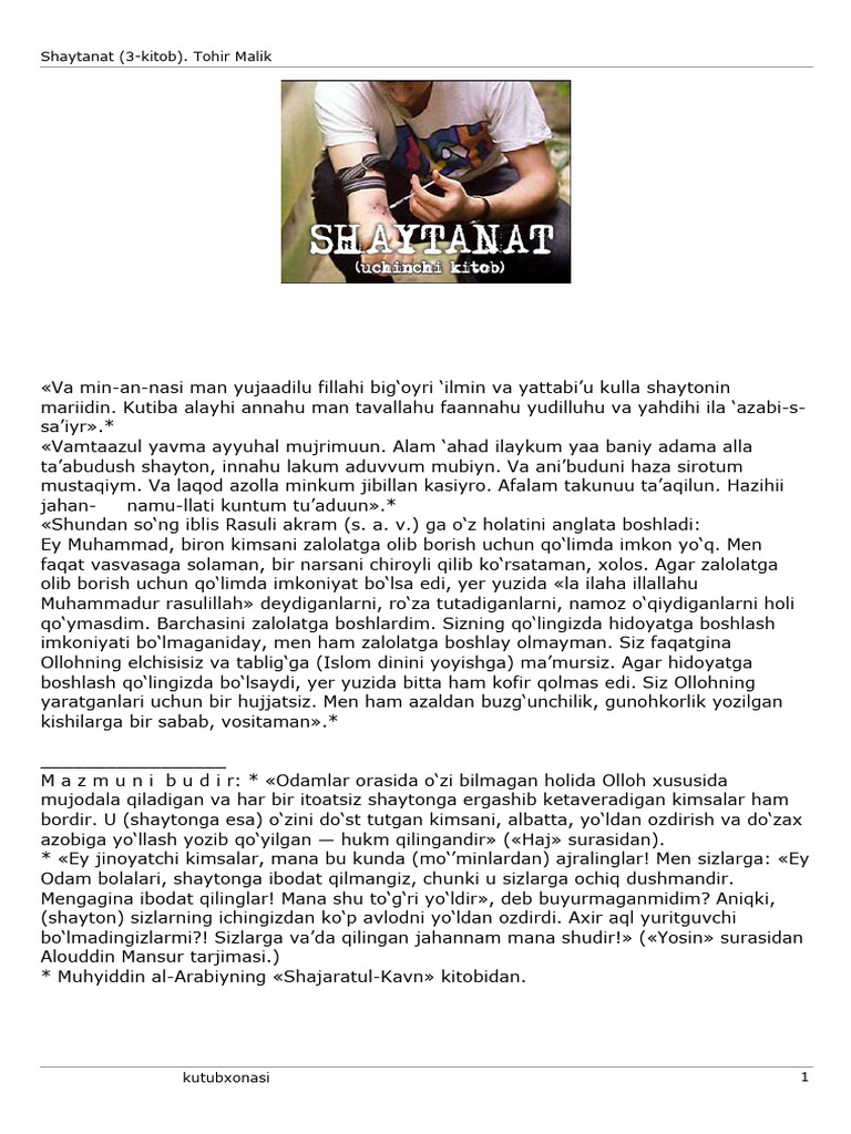 Shaytanat 3- kitob | PDF