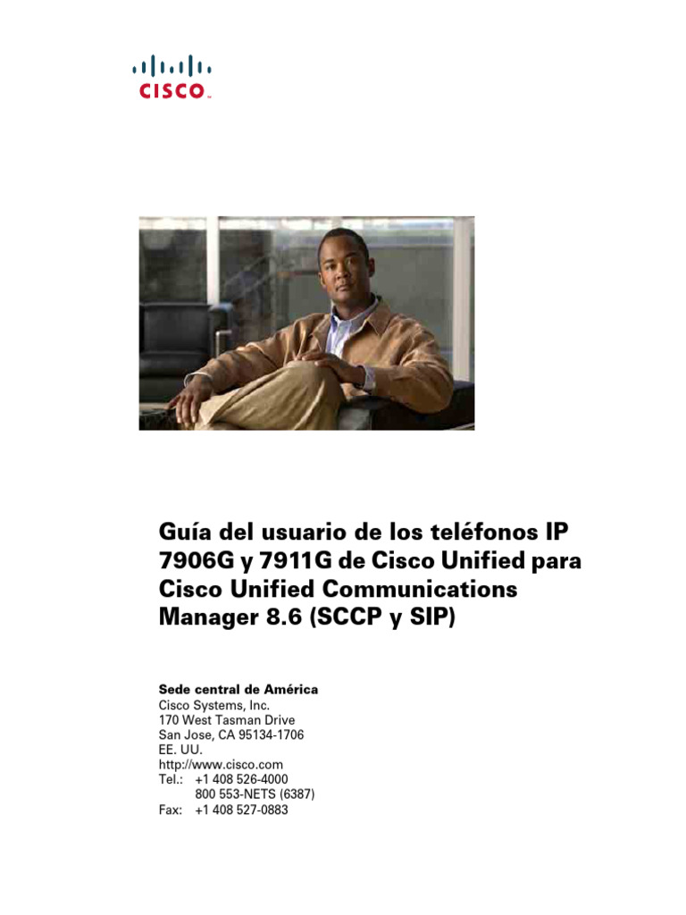Guía de usuario teléfonos IP Cisco 7906G/7911G | PDF | Teléfono ...