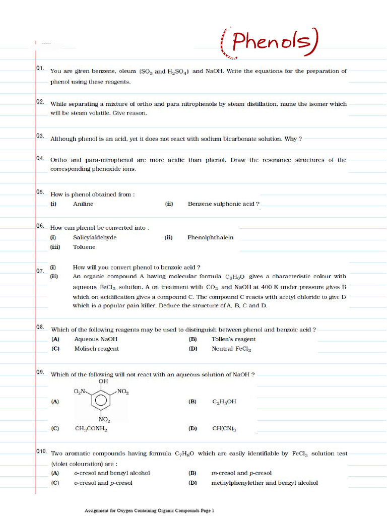 07 Phenols | PDF