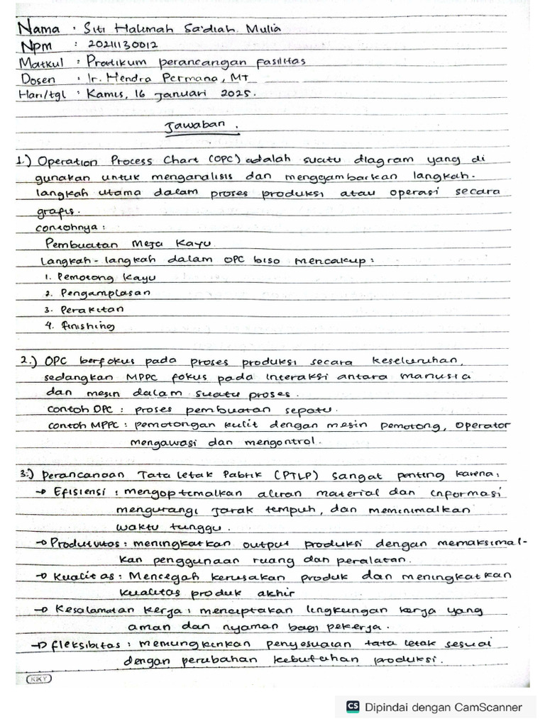 Prak. Tata Letak Fasilitas | PDF