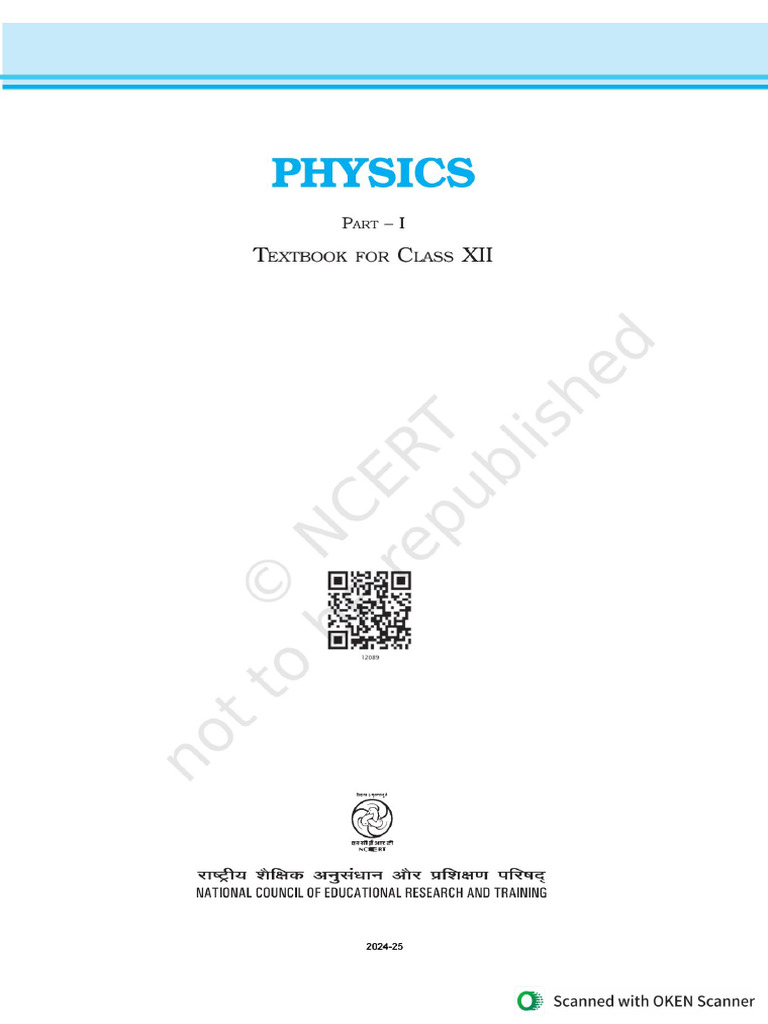 Std-12 Physics Textbook | PDF