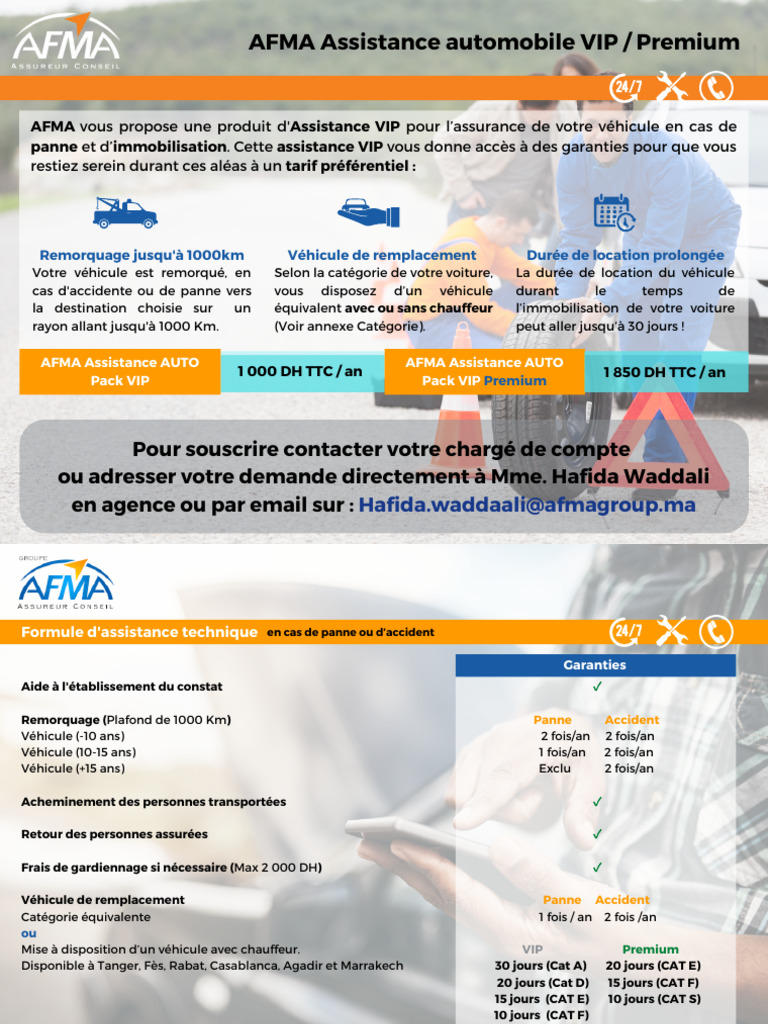 Assistance VIP Automobile AFMA | PDF | Assurance | Véhicules