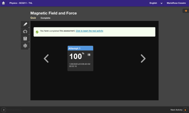 Physics - SC3211 - T4L - Imagine Edgenuity For Students | PDF