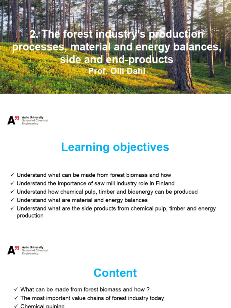 Lesson 2 forests mooc course | PDF | Pulp (Paper) | Paper
