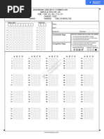 100 Questions OMR Sheet | PDF