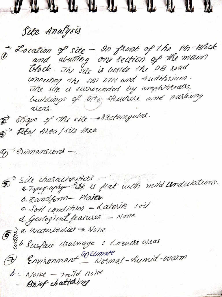 Cafeteria Site Analysis | PDF