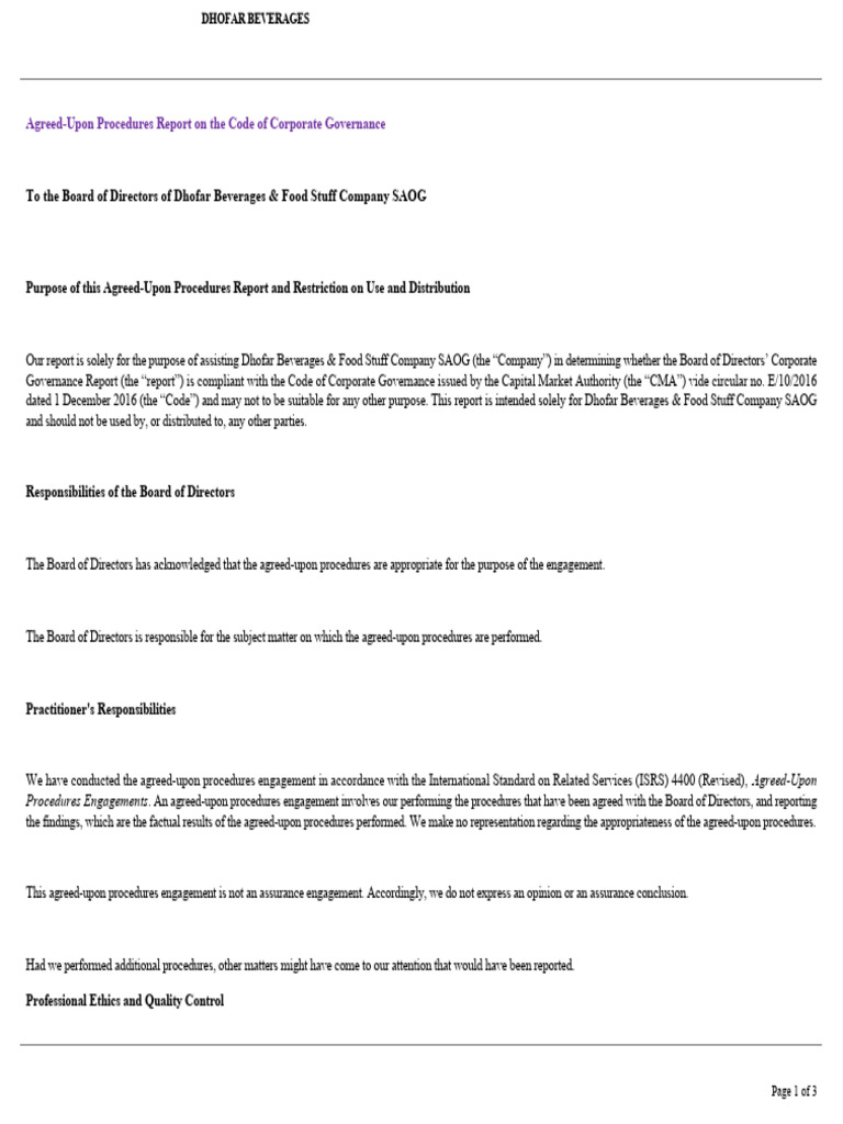 8 DBCI AuditorsReportCooporateGovernance 07032024 45 | PDF | Regulatory Compliance | Audit