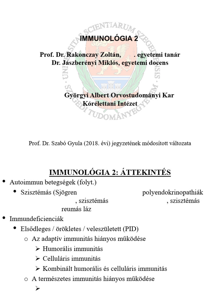 Immunologia 2 2023-24 | PDF
