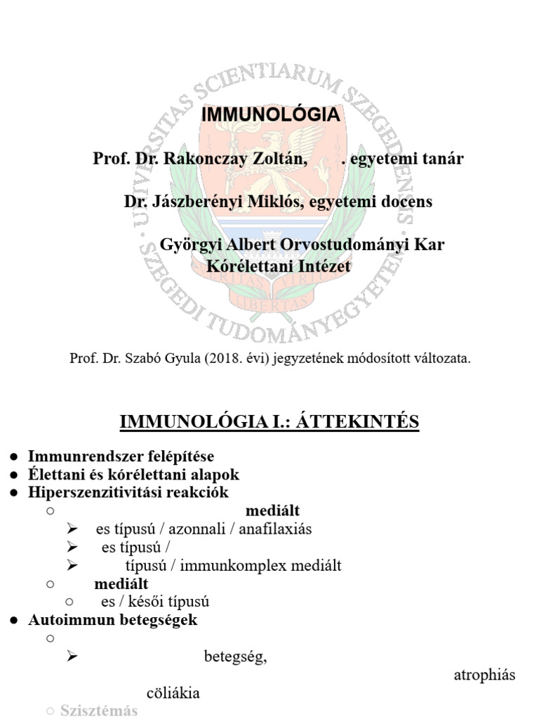 Immunologia 1 | PDF