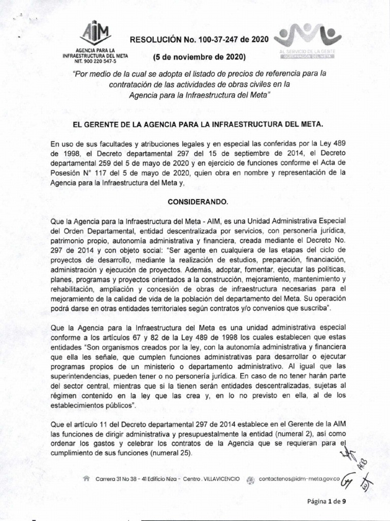 Resol 247 de 2020 | PDF