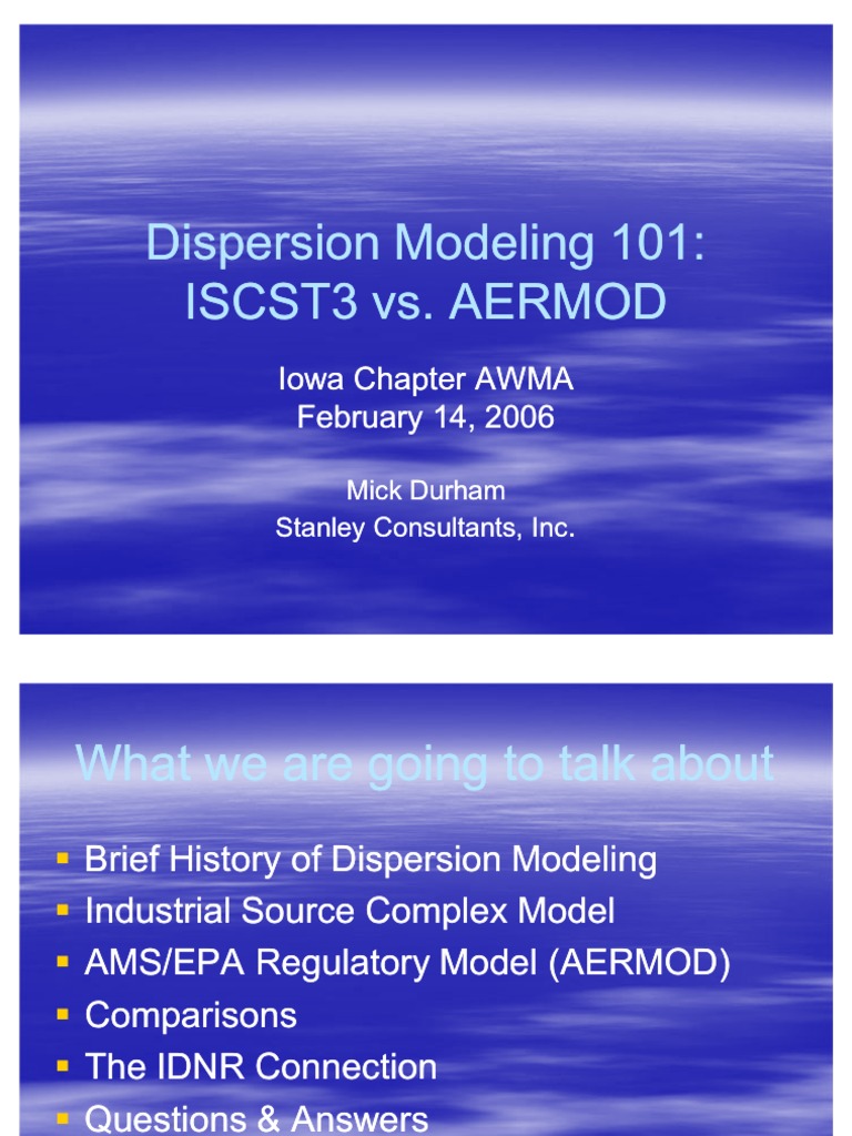 Dispersion Modeling 101 | Air Pollution | Earth & Life Sciences